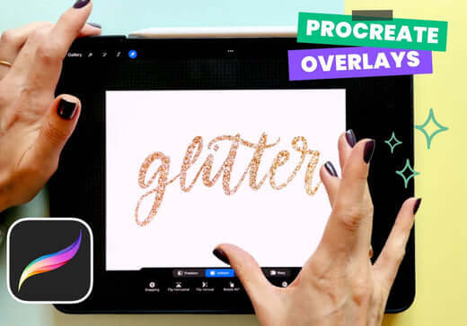 How to Make a Procreate GLITTER Overlay