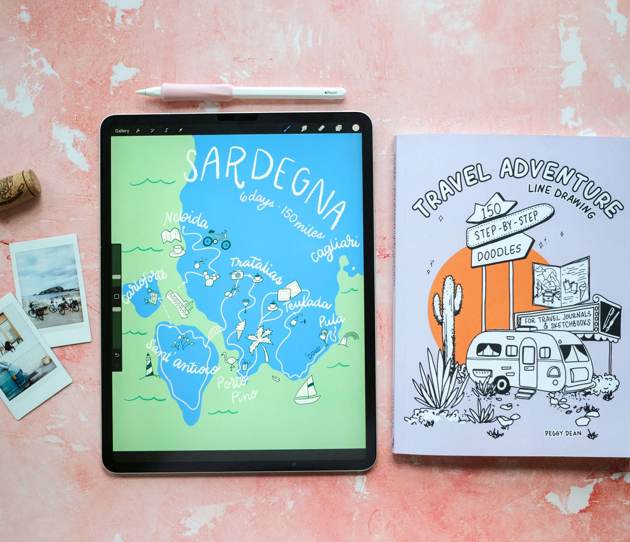 Create A Unique Travel Map Illustration in Procreate