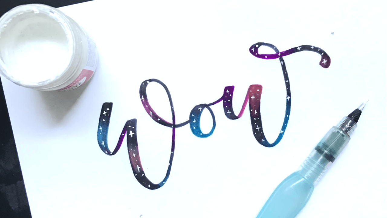 Create a Galaxy Lettering Effect