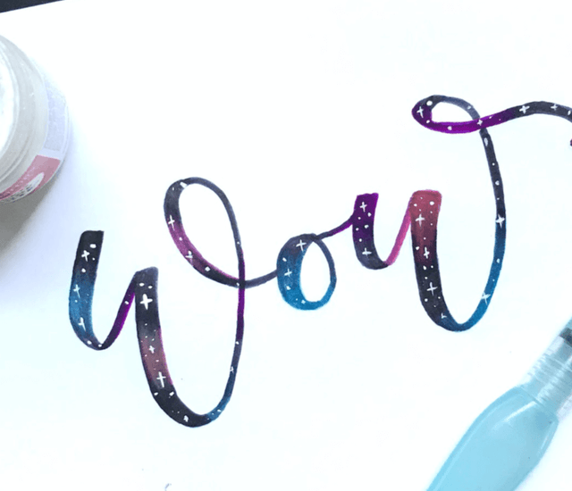 Create a Galaxy Lettering Effect