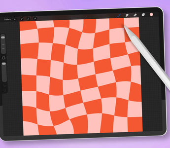 Create a Wavy Retro Checkerboard in Procreate (it's a classic)