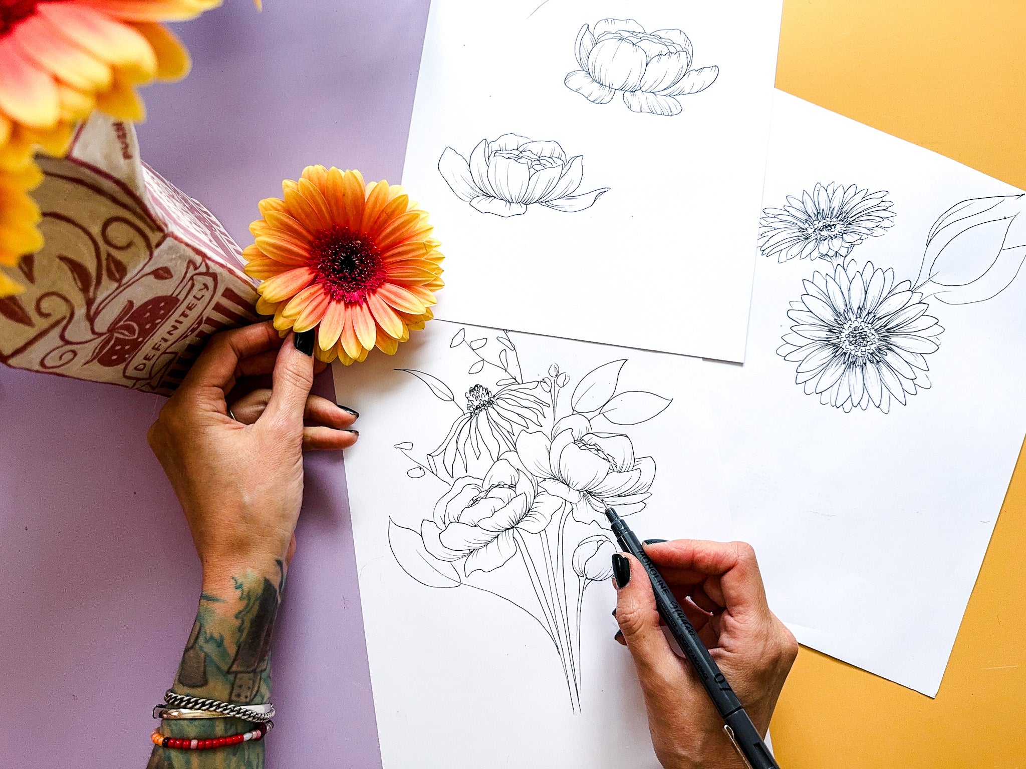 Blooming Lines: Botanical Line Drawing Made Easy