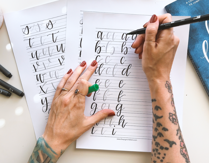 Free Mini-course: Jump Start Into Modern Calligraphy