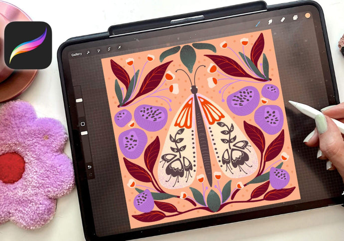 Procreate Folk Art Moths - Bite-Size Class