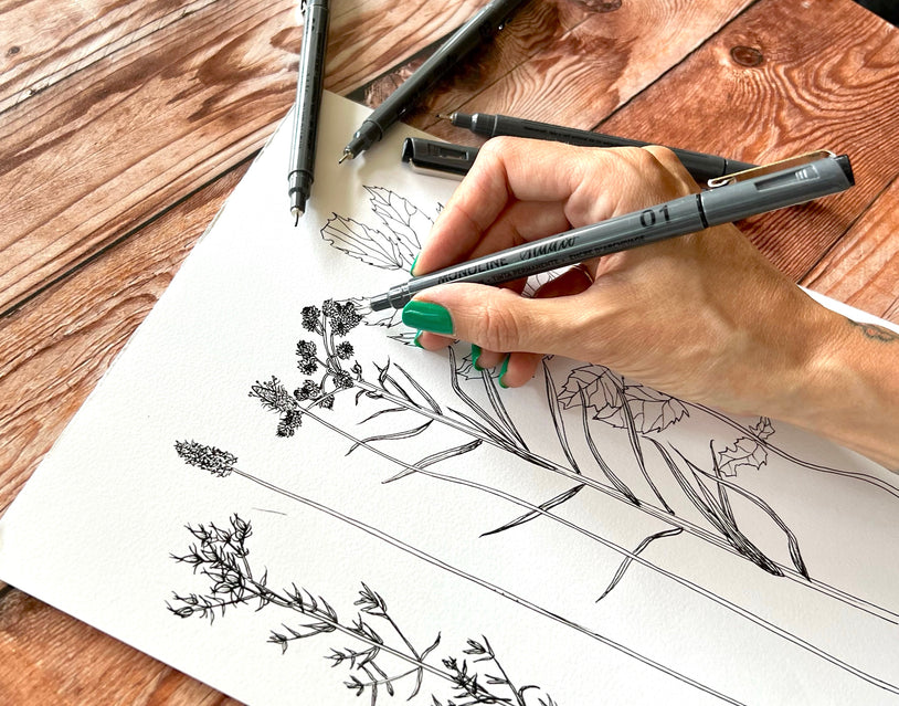 Blooming Lines: Botanical Line Drawing Made Easy