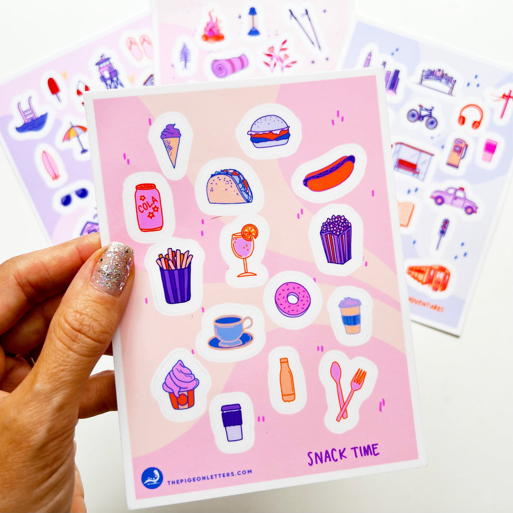 Travel Sticker Sheet Pack