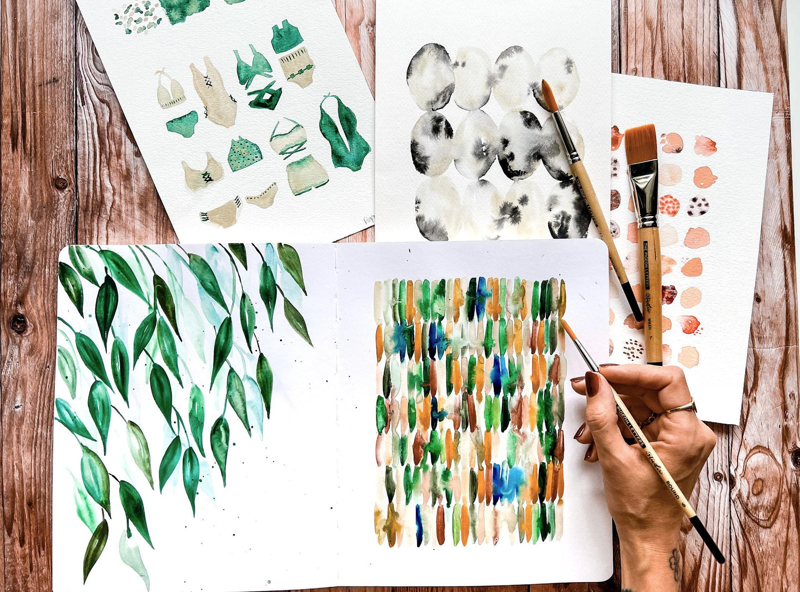 Watercolor Exercises to Conquer the Blank Page