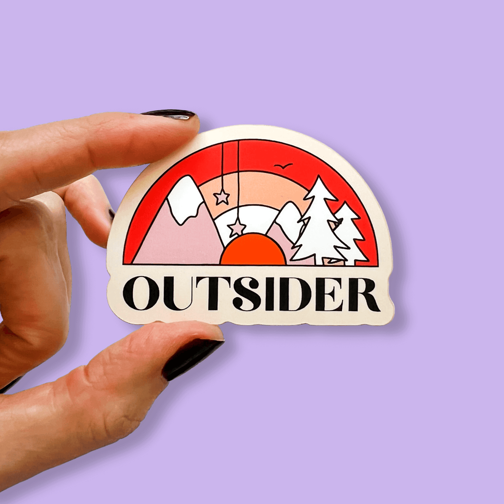 Outsider Rainbow Matte Sticker